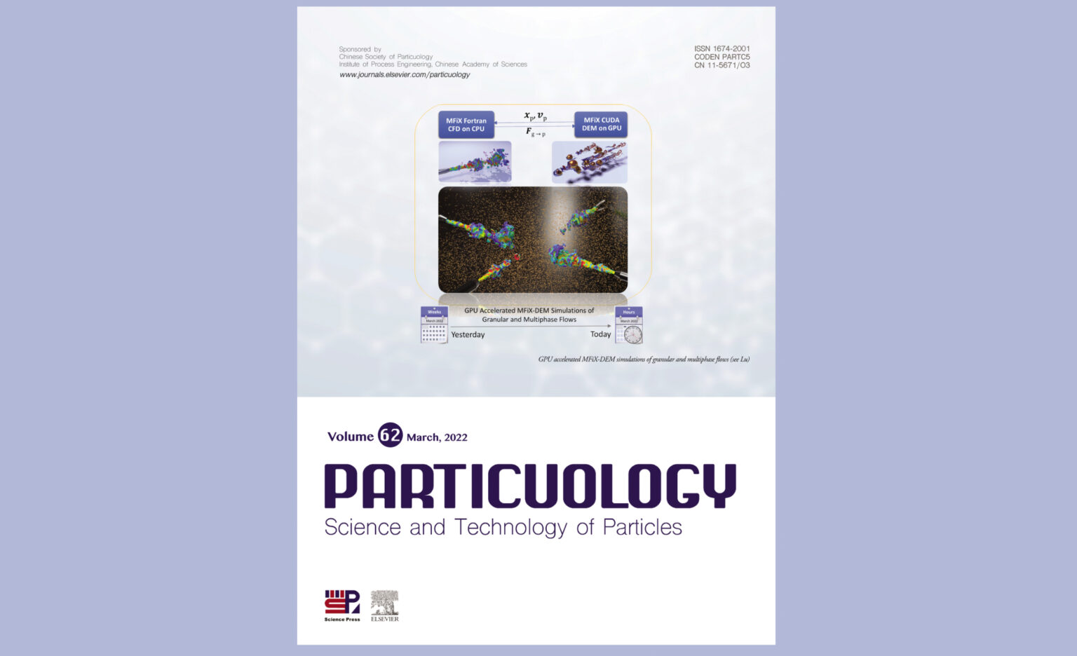 MFS Cover Article available in Particuology Volume 62, March 2022 - NETL Multiphase Flow Science